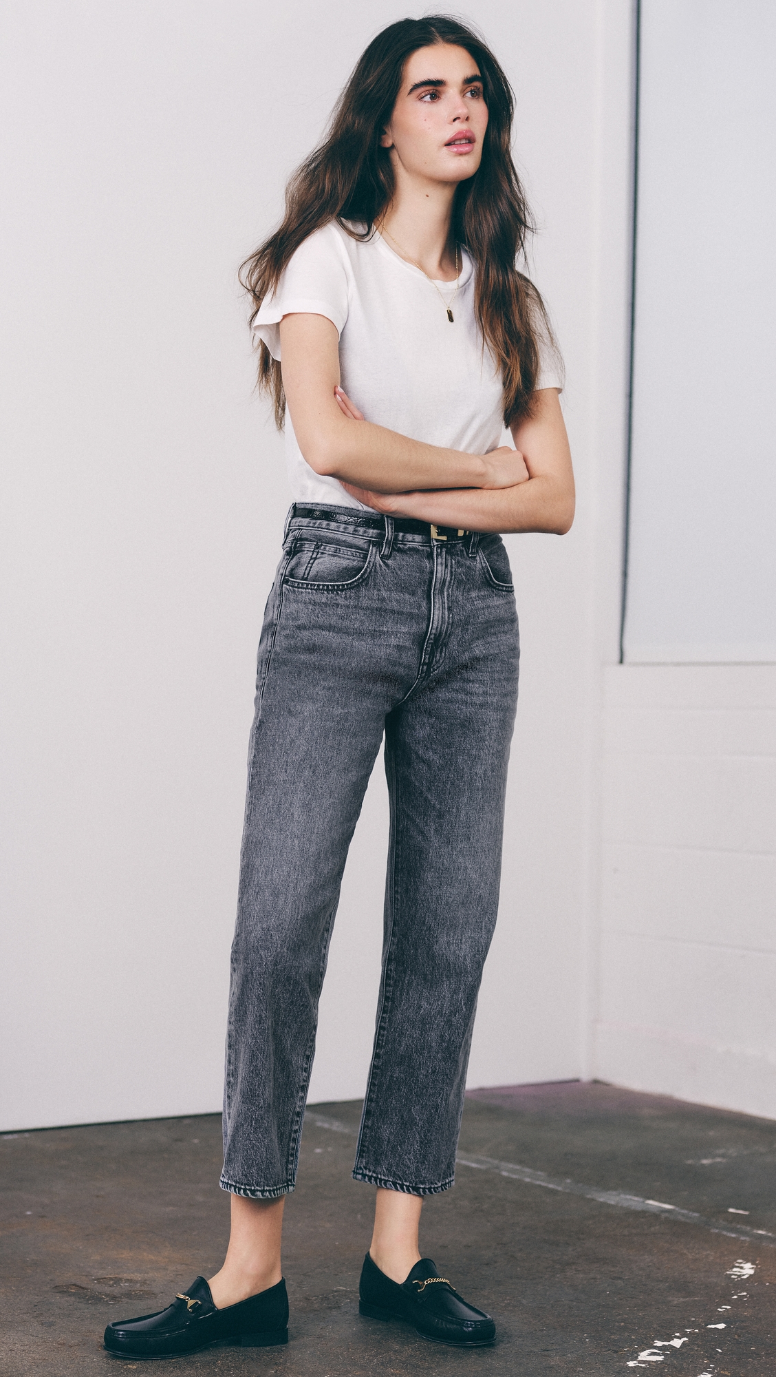 SLVRLAKE SLVRLAKE London Crop Jeans